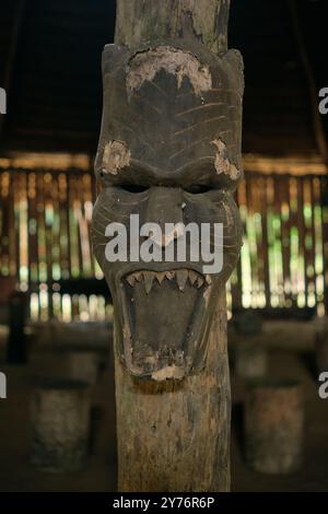 inside of traditional native maloca house in amazon forest Stock Photo ...