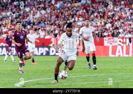 Chidera Ejuke of Sevilla FC in action during the Spanish league, La ...