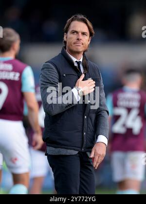 Scott Parker manager of Burnley after West Ham score third during the ...