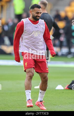 Mohamed Salah of Liverpool in the pregame warmup session during the ...