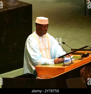 Prime Minister of Mali Abdoulaye Maïga addresses the 80th session of ...