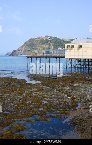 Aberystwyth Victorian pier Ceredigion in mid Wales Stock Photo - Alamy