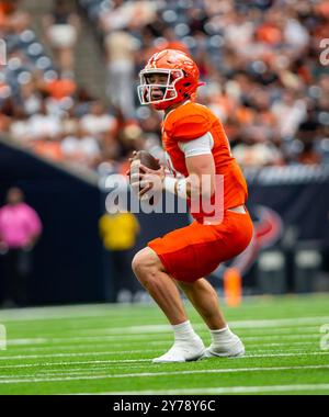 Sam Houston quarterback Hunter Watson look to pass the ball against ...