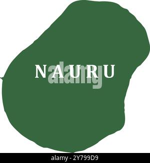 Nauru region map illustration symbol design Stock Vector Image & Art ...
