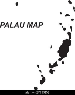 Palau region map illustration symbol design Stock Vector Image & Art ...