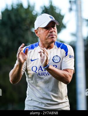 Gianpiero Piovani coach of Inter during the Serie A Women match between ...