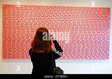 Moco Museum London UK. All The Love, by Hayden Kays Stock Photo - Alamy