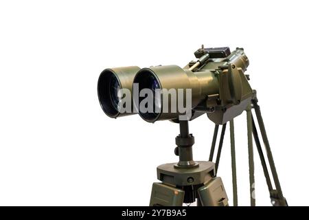 Modern military binoculars, night vision devices at the exhibition, on ...