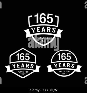 165 years anniversary celebration logotype. 165th anniversary logo ...
