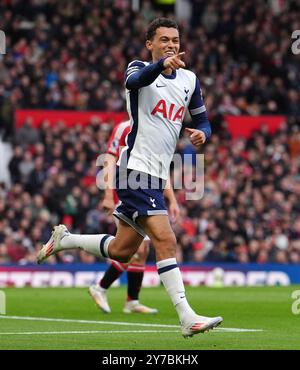 Tottenham Hotspur's Brennan Johnson celebrates after scoring the ...