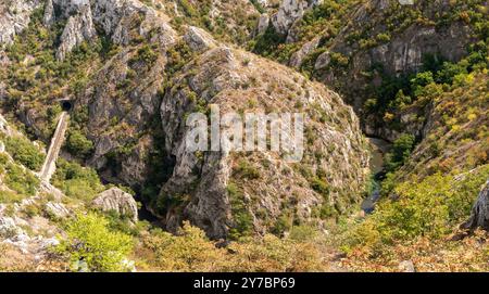 rgotski kamen, in north-east serbia made by Borska Reka river, with a ...