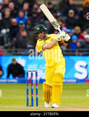Australia's Josh Inglis bats during the ICC Champions Trophy cricket ...
