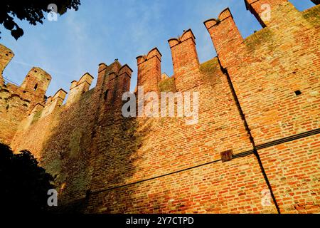 The medieval city walls of Cittadella in the province of Treviso ...