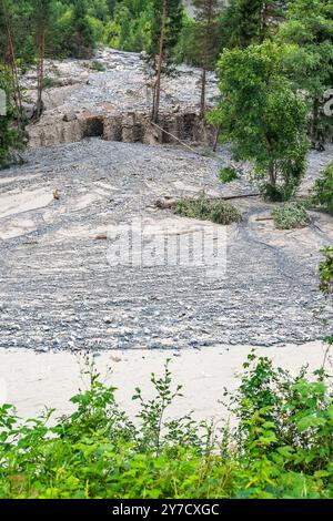 Debris Flow, Natural Hazard from a Tributary of the Inn River, Engadine ...