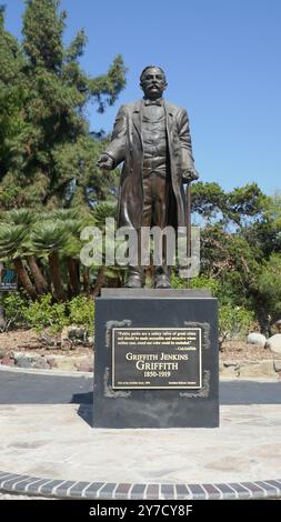 Los Angeles, California: Griffith Jenkins Griffith bronze statue ...