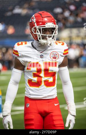 Kansas City Chiefs cornerback Jaylen Watson (35) stops Philadelphia ...