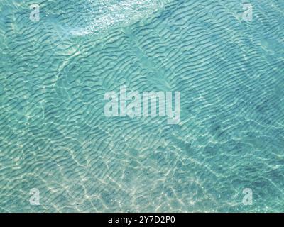 Clear water and clear bottom in the Balearic Islands in Spain Stock ...