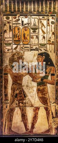 Reproduction of the tomb of Ramses II's father, Seti I, from the ...
