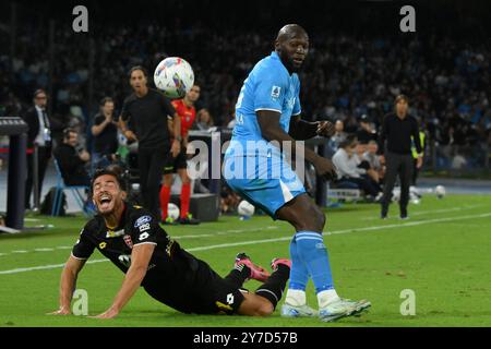 Armando Izzo of AC Monza competes for the ball with Luca D'Andrea of US ...