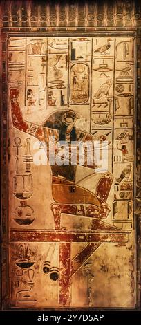 Reproduction of the tomb of Ramses II's father, Seti I, from the ...