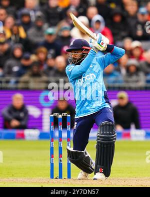 England's Adil Rashid batting during the ICC cricket World Cup group ...