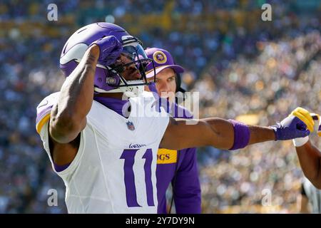 Minnesota Vikings wide receiver Trent Sherfield Sr. (11) walks off the ...