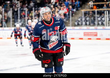 Cole Maier (14, Nuernberg Ice Tigers, NIT ), Nuernberg Ice Tigers vs ...