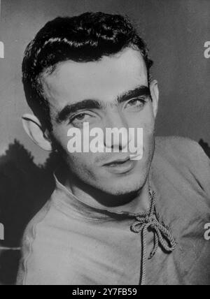 Italian footballer Mario Corso of Inter Milan. 17th April 1962 Stock ...