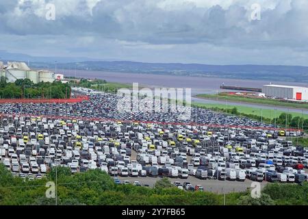 Royal Portbury Dock major port import new motor vehicles shipped into ...