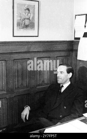 Jeremy Thorpe in his office at Westminster, Houses of Parliament ...