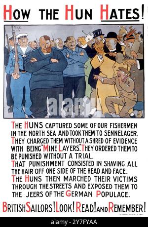 'How the Hun Hates' is a 1918 World War I-era anti-German propaganda ...