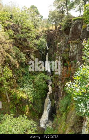 Stanley Force waterfall, Dalegarth, English Lake District Stock Photo ...