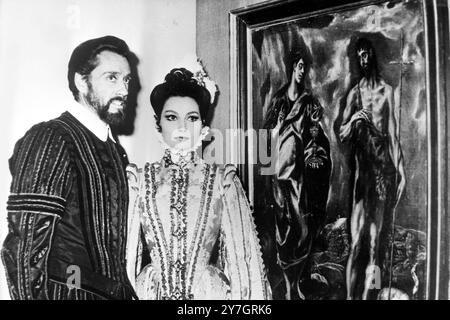 MEL FERRER WITH SCHIAFFINO ROSANNA IN TOLEDO, SPAIN - EL GRECO / ; 29 ...