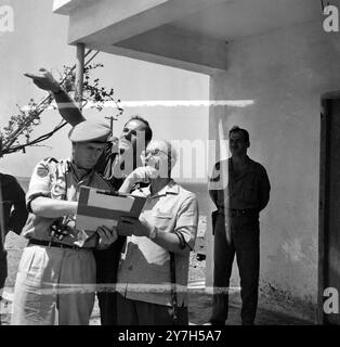 GENERAL GEORGE GRIVAS REVIEWS TURKISH POSITIONS IN KOKKINA, CYPRUS WITH ...