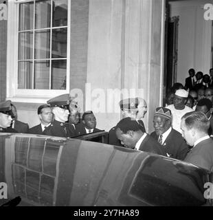 KENYAN PREMIER AFRICAN LEADER JOMO KENYATTA WITH MALCOLM MACDONALD IN ...