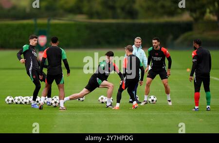 Arsenal's Declan Rice during a training session at at the Sobha Realty ...