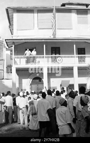 ANTI AMERICAN DEMONSTRATION IN ZANZIBAR ; 13 APRIL 1964 Stock Photo - Alamy