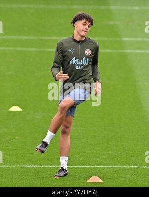 Max Alleyne of Manchester City during the Premier League match ...
