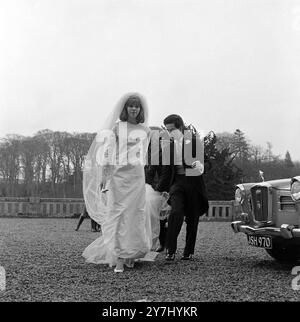 WEDDING OF MERIEL DOUGLAS HOME AND ADRIAN DARBY IN COLDSTREAM AFTER ...