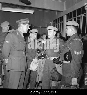 ARMY CANADIAN TROOPS ARRIVE AT THE AIRPORT IN NICOSIA, CYPRUS ; 15 ...