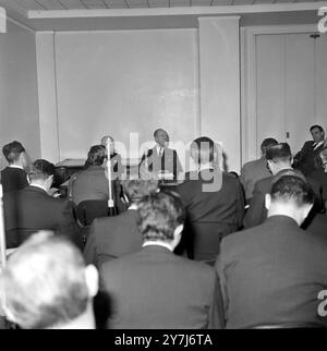MITCHELL SHARP WITH EDWARD DU CANN IN LONDON / ; 26 FEBRUARY 1964 Stock ...