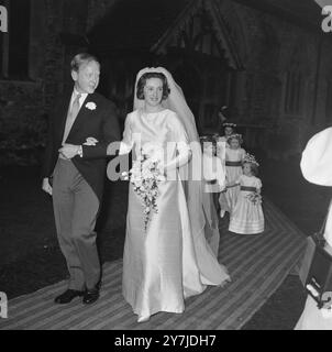 WILLIAM LITHGOW AND VALERIE SCOTT WEDDING IN WESTERHAM ; 31 JANUARY ...