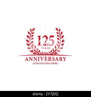 125 years celebrating anniversary logo. 125th years anniversary design ...