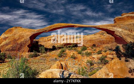 Landscape Arch, Arches National Park Utah USA Stock Photo - Alamy