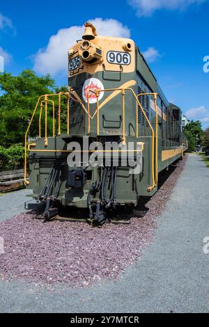 CNR rail car at the Railway Coastal Museum on Water Street in St. John ...
