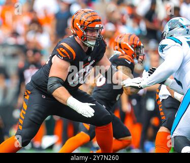 Cincinnati Bengals guard Alex Cappa (65) is announced prior to an NFL ...