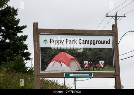 Pippy Park Campground sign in St. John's, Newfoundland & Labrador ...