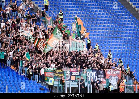 AS Roma supporters during the Serie A Enilive match between AS Roma and ...