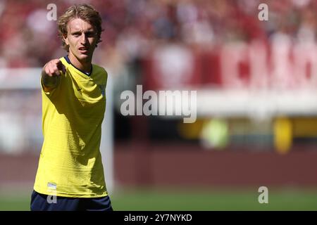 Nicolo Rovella of SS Lazio during the Serie A match between Lazio v Como at Olympic stadium,Rome ...