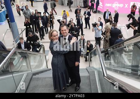 Leadership contender Robert Jenrick and his wife, Michal Berkner, play ...